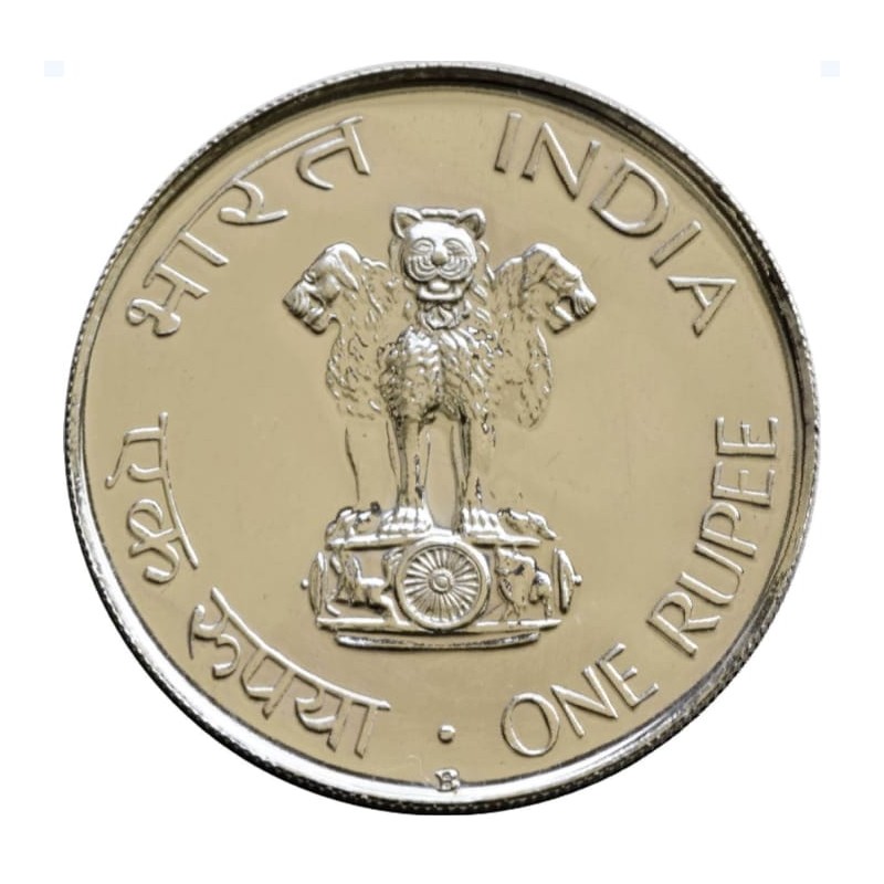 1 Rupee Mahatma Gandhi 1869-1948 (Centennial Issue) Coin in Gem unc ...